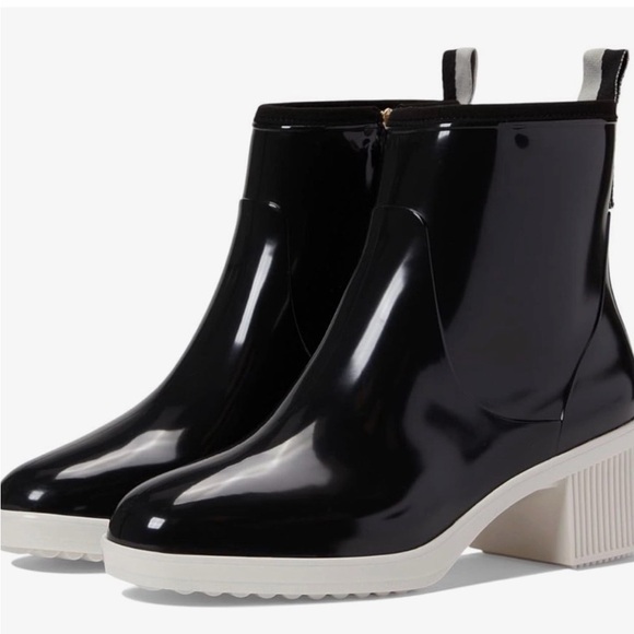 kate spade | Shoes | Kate Spade New York Puddle Ankle Black Rain Boots ...